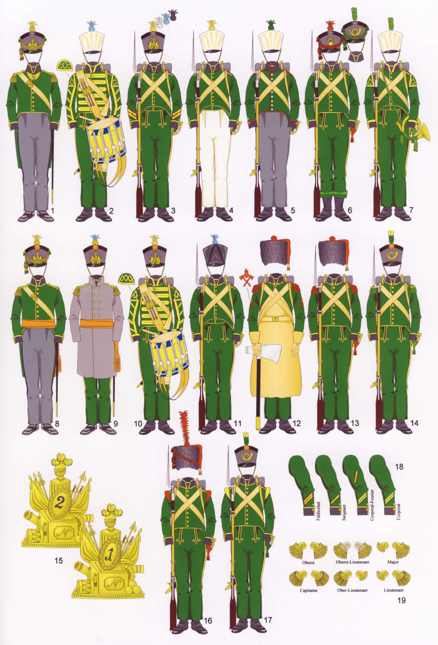 Napoleon Online - Infanterie des Herzogtums Nassau im Feldzug 1815